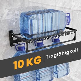 Costway Skládací věšák na ručníky s nastavitelnou tyčí na ručníky a věšákem