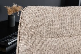 Designová otočná židle Rahiq šampaňská