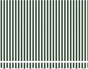 Stahovací markýza Zelená a bílá 300 x 250 x 165 cm 3330185