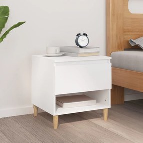 vidaXL Noční stolek 50 x 46 x 50 cm kompozitní dřevo [819538] Barva: Bílá