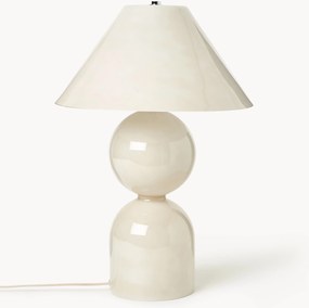 Velká stolní lampa se skleněnou podstavou a nastavitelným stínidlem Danielle