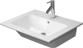 Duravit ME by Starck - Umyvadlo nábytkové 63x49 cm, s přepadem, s otvorem pro baterii, bílá 2336630000