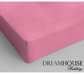 Prostěradlo Dreamhouse Bedding Bavlna Fitted Sheet Pink