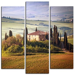 Obraz na plátně - Italská venkovská krajina - čtverec 3156C (75x75 cm)