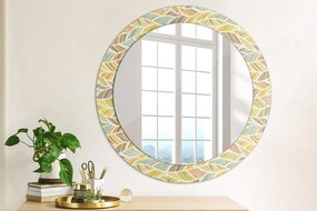 Kulaté dekorativní zrcadlo Abstraktní fi 70 cm