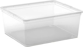 KIS C Box s víkem M, 40 × 34 × 17 cm, 18 l, transparentní
