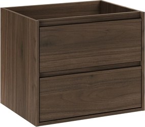 Koupelnová sestava Villa s deskou a zrcadlem 60 cm ořech