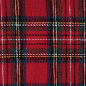 SCANquilt povlečení FLANEL KARO tartan červená 140 x 200/70 x 90 cm