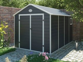 G21 PAH 882 Zahradní domek - 241 x 366 cm, plastový, šedý