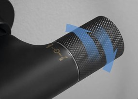 Sapho, SOLARIS nástěnná vanová baterie, černá matná, WD010G