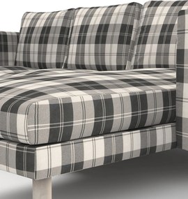 Potah na pohovku IKEA Norsborg 3-místná se šezlongem barva černá látka pletený vzor, vzorované