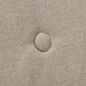 Jídelní židle 4 ks béžové textil a masivní dubové dřevo 270570