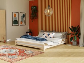 Benlemi Dvoulůžková postel JAPA Zvolte barvu: Nelakovaná, Zvolte rozměr: 180 x 200 cm