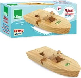 Vilac Dřevěná loďka na gumičkový pohon / od 3 let