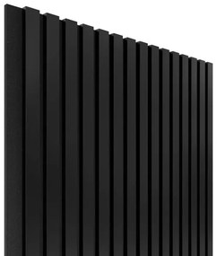 Akustický panel černý 61,5x275 cm lamely na filcu