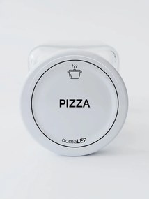 Samolepka na kořenky PIZZA průhledná 5 cm tučné písmo