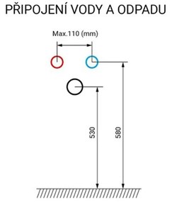 Mereo Mereo, Bino, koupelnová skříňka s keramickým umyvadlem 121 cm, bílá, dub, CN663