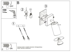 Brilagi -  LED Nástěnné bodové svítidlo ASMUS 1xGU10/7W/230V černá