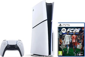 PlayStation 5 Slim + EA Sports FC 26 Bílá