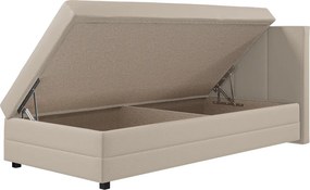 Boxspringová postel, jednolůžko, béžová, 110x200, univerzální, ALEXA