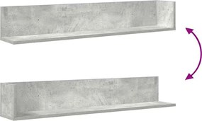 vidaXL Nástěnné police 2 ks 100 x 16,5 x 16,5 cm kompozit [860048] Barva: dub sonoma