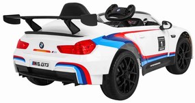 HračkyZaDobréKačky Elektrické autíčko BMW M6 GT3 bílé