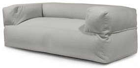 Světle šedý sedací vak z textilie bouclé Sofa MooG – SLOWDOWN