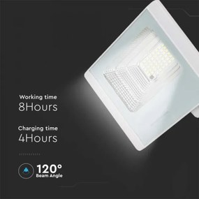 LED Venkovní solární reflektor LED/12W/3,2V IP65 6400K + DO
