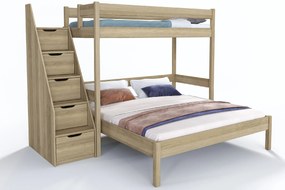 Vlastní výroba Dubová patrová postel Junior 7
