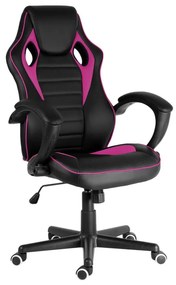 Herní židle NEOSEAT NS-015 TEX černo-růžová