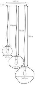 Kaspa AVIA 10419315 moderní závěsné svítidlo