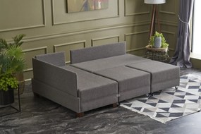 Atelier del Sofa Rohová sedací souprava Fly Corner Sofa Bed Left - Brown, Hnědá