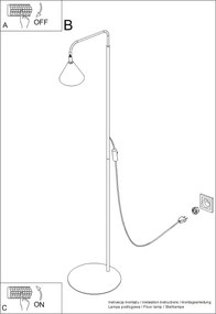 Sollux Lighting Stojací lampa NOX béžová