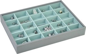 Krabička na šperky Stackers s 25 přihrádkami classic šedo-mátová