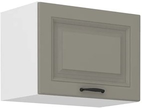 Kuchyňská skříňka Stilo 50 GU-36 1F korpus bílá, dvířka světle šedá CLAY