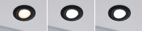 P 93096 HomeSpa LED vestavné svítidlo Calla 3ks sada výklopné IP65 90mm 30° 3x5W 230V CCT černá mat - PAULMANN