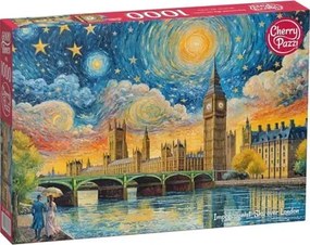 CHERRY PAZZI Puzzle Impresionistická obloha nad Londýnem / 1000 dílků