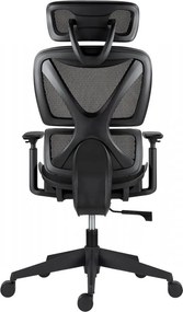 Antares Kancelářská ergonomická židle ESTER — síť, černá, nosnost 130 kg