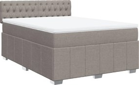 Box spring postel s matrací taupe 140x190 cm textil 3287074