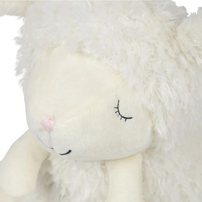 Bílá dveřní zarážka spící ovečka Sheep - 24*24*21 cm