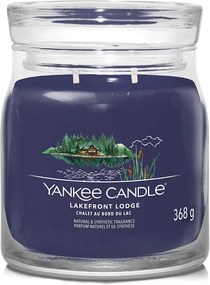 Yankee Candle vonná svíčka Signature ve skle střední Lakefront Lodge 368g