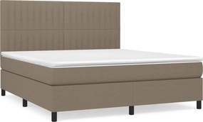 Box spring postel s matrací taupe 160x200 cm textil 3141949