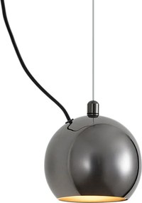 Designové závěsné svítidlo tmavý chrom pro 1-fázový kolejnicový systém - Slimline Sara