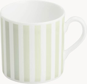 Sada šálků na espresso z kostního porcelánu Pastel Stripes, 6 dílů