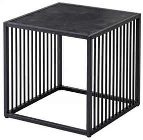 Černý odkládací stolek Architecture 40 cm