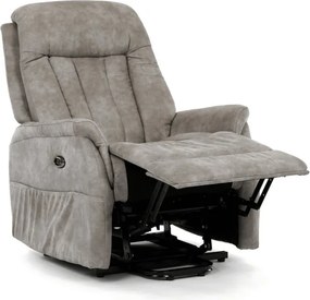 Polohovací křeslo šedé, elektrické TV-Q8575 GREY3