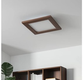 Brilagi - LED Stropní svítidlo SLIMFRAME WOOD LED/25W/230V 34x34 cm tmavě hnědá