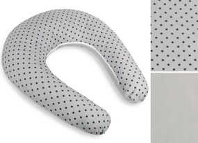 Bellatex Povlak na kojicí polštář na zip po obvodu 180 cm Hvězdička malá šedá