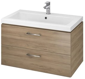 Cersanit - SET skříňka + umyvadlo, ořech, LARA COMO 80, S801-154-DSM