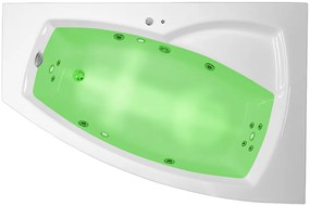 Arttec Thaleila Surf 160 x 105 cm + chromo vana hydromasážní akrylátová pravá PAN04385